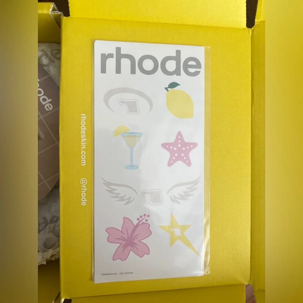 rhode skin | Skincare | Hailey Bieber Rhode Lemontini Temporary Tattoo ...
